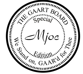 "Subject to GAAR, it's Art" (The GAART Board, Special Edition), Unfram ...